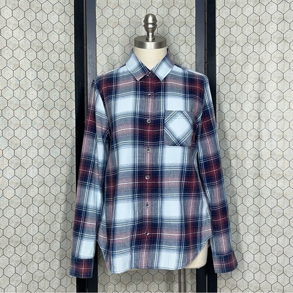 Flag & Anthem | Tops | Flag Anthem Carolina Indigo Washed Button Down ...